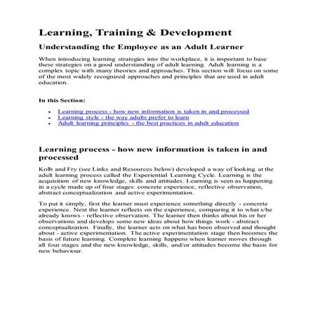 Learning | PDF