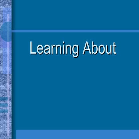 Learning About Your World | PPT | Education