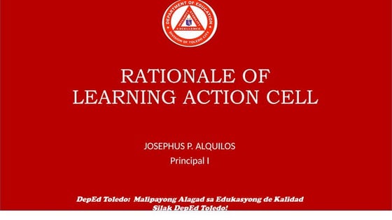 National Learning Camp School Learning Action Cell Topics | PPT
