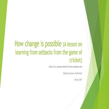 Learning and Change | PPTX