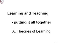 Learning theory | PPT