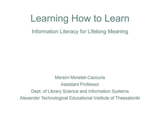 Lifelong learning | PPTX