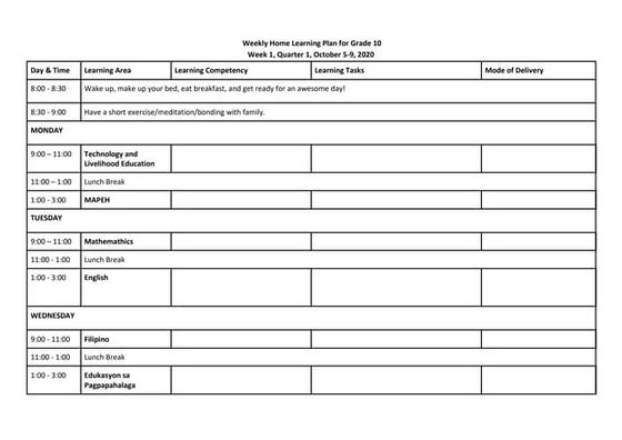 Weekly Home learning Plan.docx