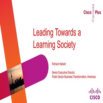 Leading Towards a Learning Society – Partnering with Educationalists ...