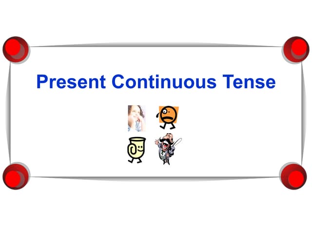 Present simple vs present continuous ppt | PPT