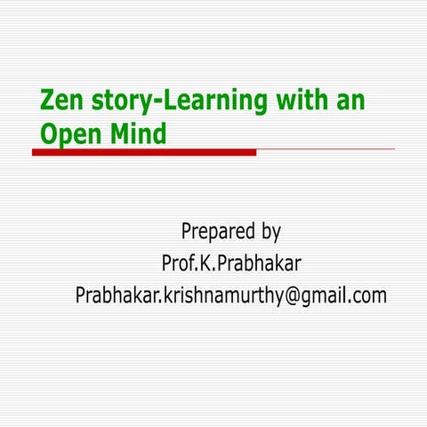 Learning with an Open Mind | PPT