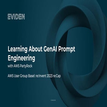 Learning About Genai Engineering With Aws Partyrock Aws User Group
