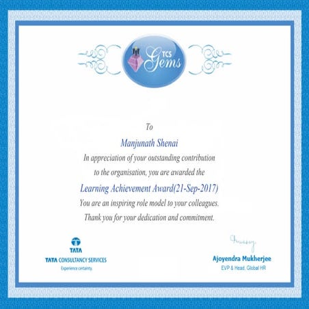 Learning Achievement Award | PDF