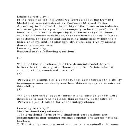 Learning Activity 1In the readings for this week we learned about .docx