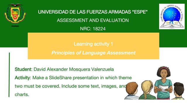 ASSESSMENT: DISCRETE POINT TEST, INTEGRATIVE TESTING, PERFORMANCE-BASED ...