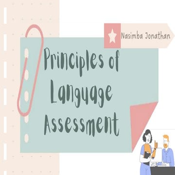 Principles of language assessment | PPTX | Standardized Testing ...