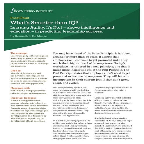 Learning Agility Proof Point | PDF