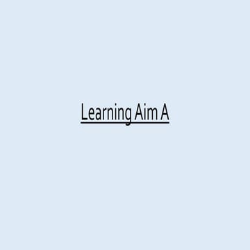 Learning Aim A | PPT