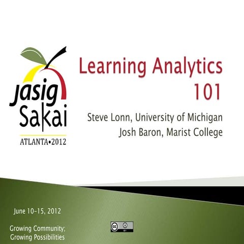 Learning Analytics 101 | PPT