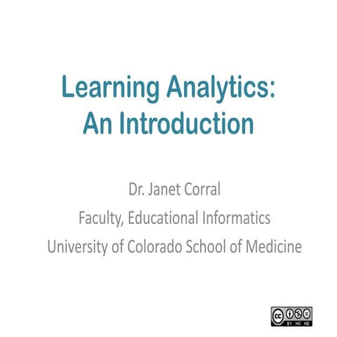 Learning analytics for Medical Education | PPT