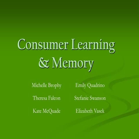 Learning And Memory Geico2 | PPTX | Business | Business and Finance