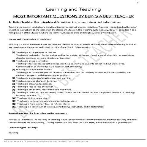 Learning and teaching Important Questions by Being a Best Teacher.pdf