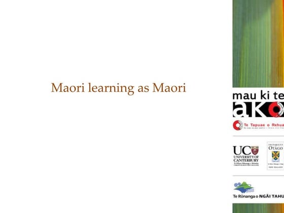 Te Reo Maori Digital Learning Centre by Justine Driver | PPSX
