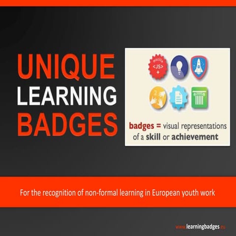 Learning badges presentation for open discussion | PPT
