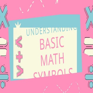 Learning Basic Math Symbol Presentation in Pink Playful Style.pptx