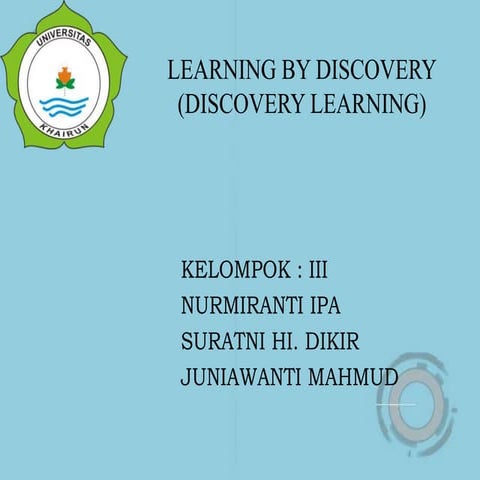 Learning by discovery ppt | PPT
