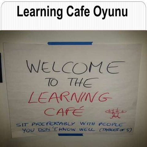 Learning cafe etkinliği | PPTX