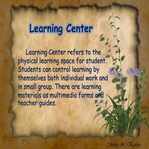 Learning center | PPTX