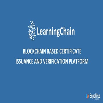 A Smarter Way to Share Certificates: How LearningChain Uses Blockchain ...