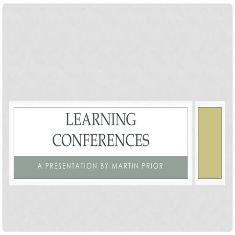 Student led learning conferences | PPTX