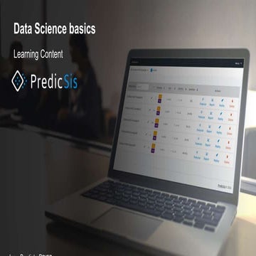 Learning content - Data Science Basics | PPTX