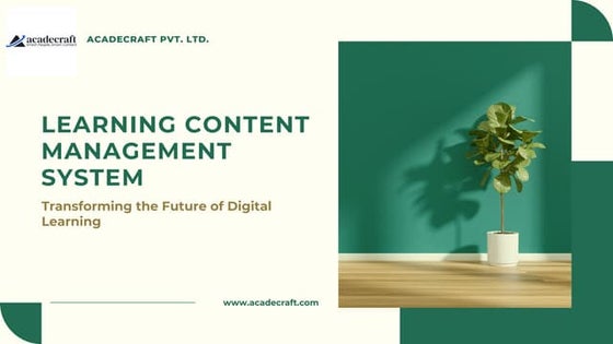 Learning Content Management System: Revolutionizing Education through Technology | PDF ...