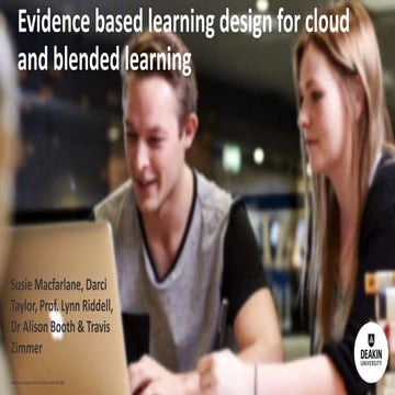 Evidence-based Learning design | PPTX