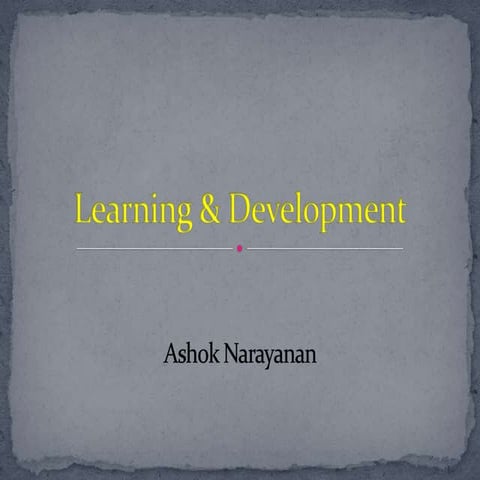 Learning & Development Intervention | PPT