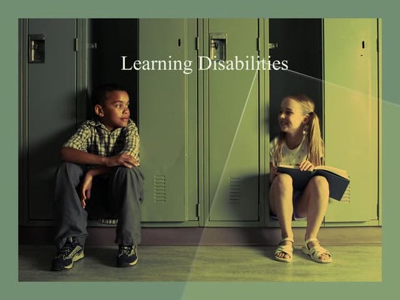 learning disabilities.pptx | Brain and Nervous System Disorders ...