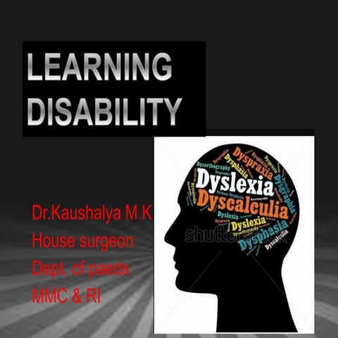 Learning Disability | PPTX