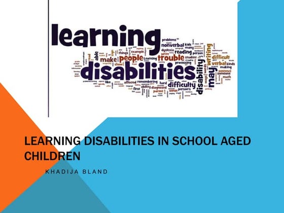 Learning Disabilities With Video | PPT