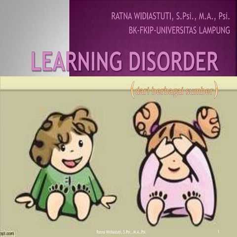 Learning disorder | PPTX