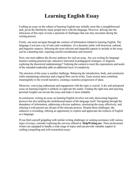 Learning English Essay.pdf Learning English Essay.pdf