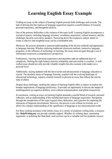 Essay About Learning English Language.pdf