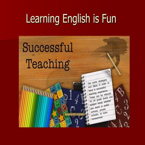 Learning English Is Fun | PPT