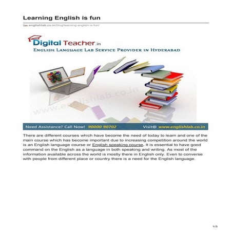 Learning English is fun.pdf