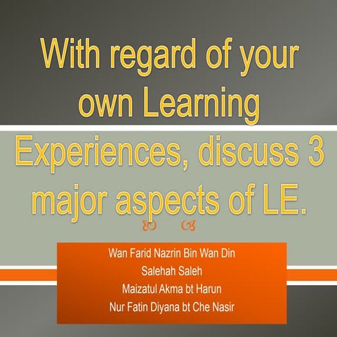 Learning environment | PPTX