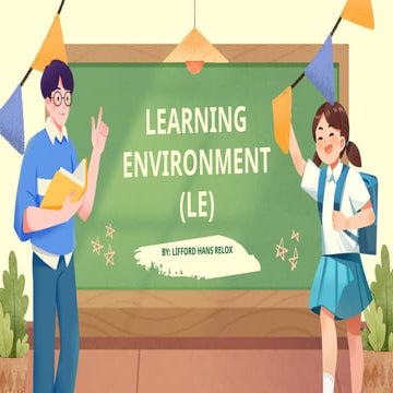 LEARNING ENVIRONMENT: Three Domain - Cognitive, Physical and Emotional ...