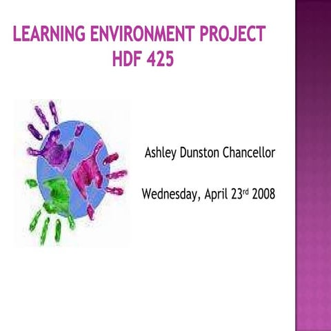 Learning Environment Project Power Point | PPT