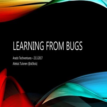 Learning from bugs | PPTX
