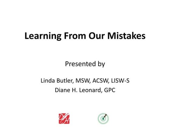 Learning from mistakes with BDD | PPT