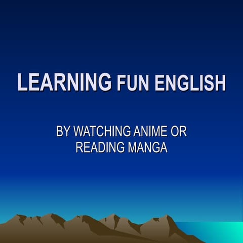 Learning fun englis hx | PPT