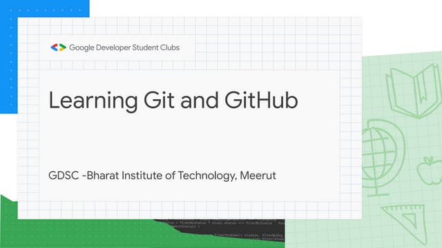 Learning Git And Github Bit Gdscpdf