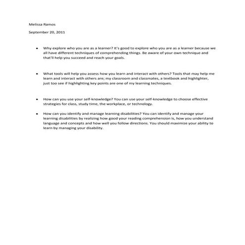 Learning how you learn | DOCX