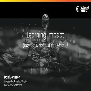 Learning impact | PDF